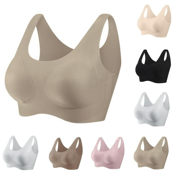 Ahuyic Womens Bra,Summer Plus Size Bra,Womens Color Thin And Steel Hoop ...