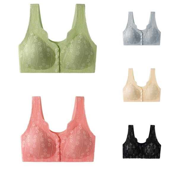 Ahuyic Womens Bra,Summer Plus Size Bra,Womens Color Thin And Steel Hoop ...