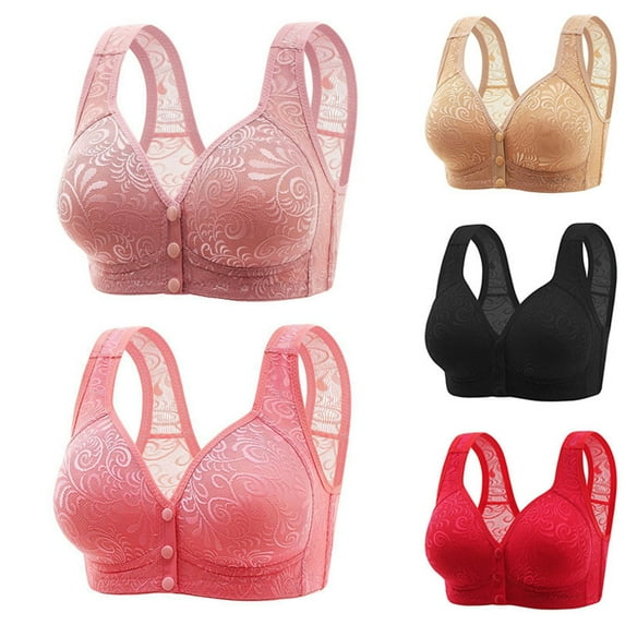 Ahuyic Womens Bra,Summer Plus Size Bra,Womens Color Thin And Steel Hoop ...