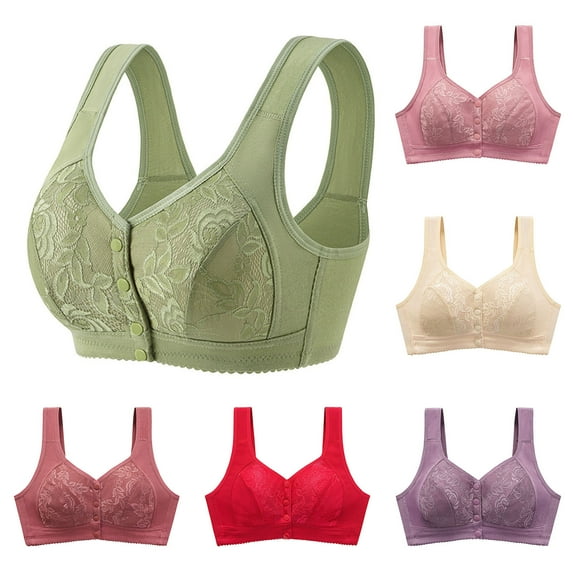 Ahuyic Womens Bra,Summer Plus Size Bra,Womens Color Thin And Steel Hoop ...