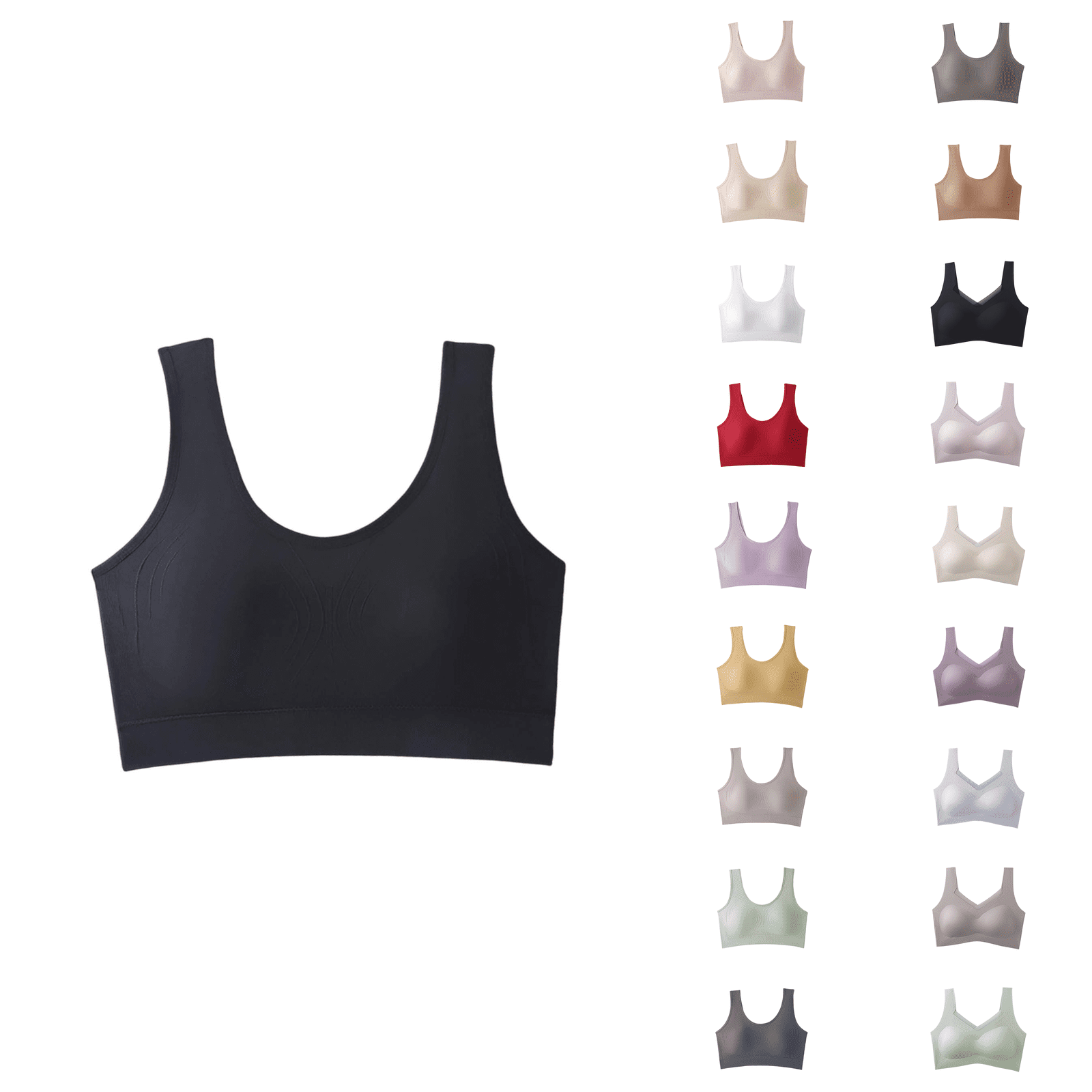 Ahuyic Womens Bra,Summer Plus Size Bra,Womens Comfortable Wide ...