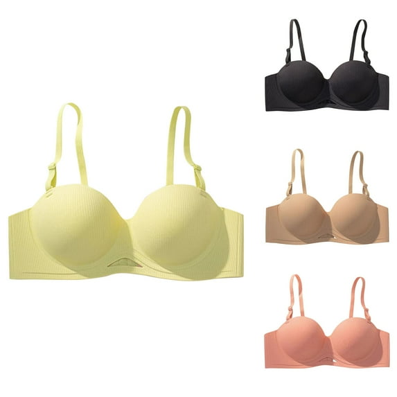 Ahuyic Womens Bra,Summer Plus Size Bra,Womens Gathered-friendly ...
