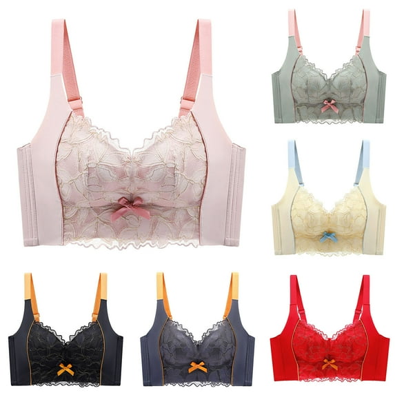 Ahuyic Womens Bra,Summer Plus Size Bra,Womens Lace Thin Style Ventilate ...