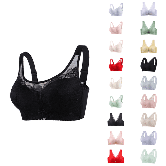 Ahuyic Womens Bra,Summer Plus Size Bra,Womens Lace Thin Style Ventilate ...