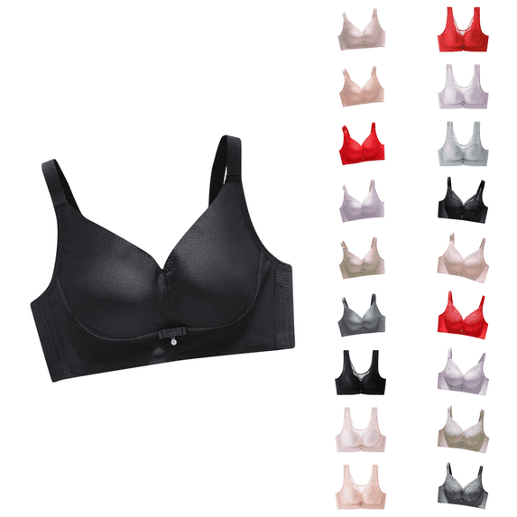 Ahuyic Womens Bra,Summer Plus Size Bra,Womens Large Size Ventilate Rear ...