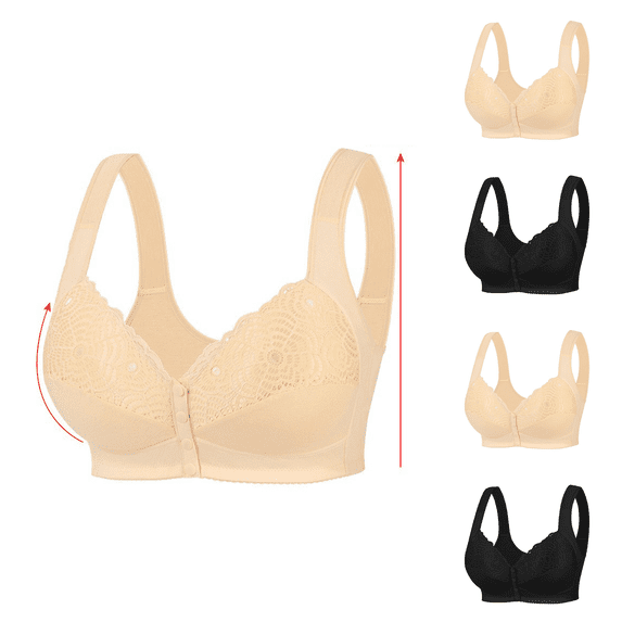 Ahuyic Womens Bra,Summer Plus Size Bra,Womens Leopard-Print Front ...