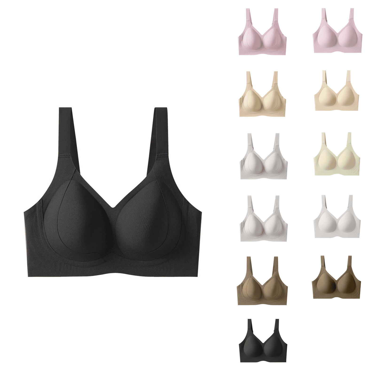 Ahuyic Womens Bra,Summer Plus Size Bra,Womens Lifting Large Size ...