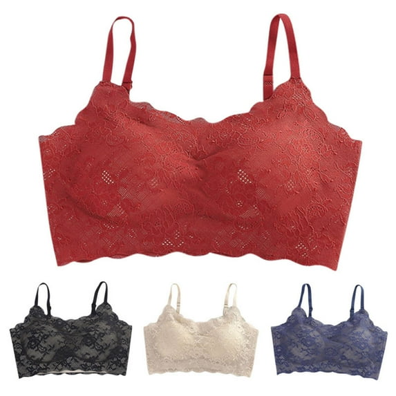 Ahuyic Womens Bra,Summer Plus Size Bra,Womens Solid Color Blocking ...