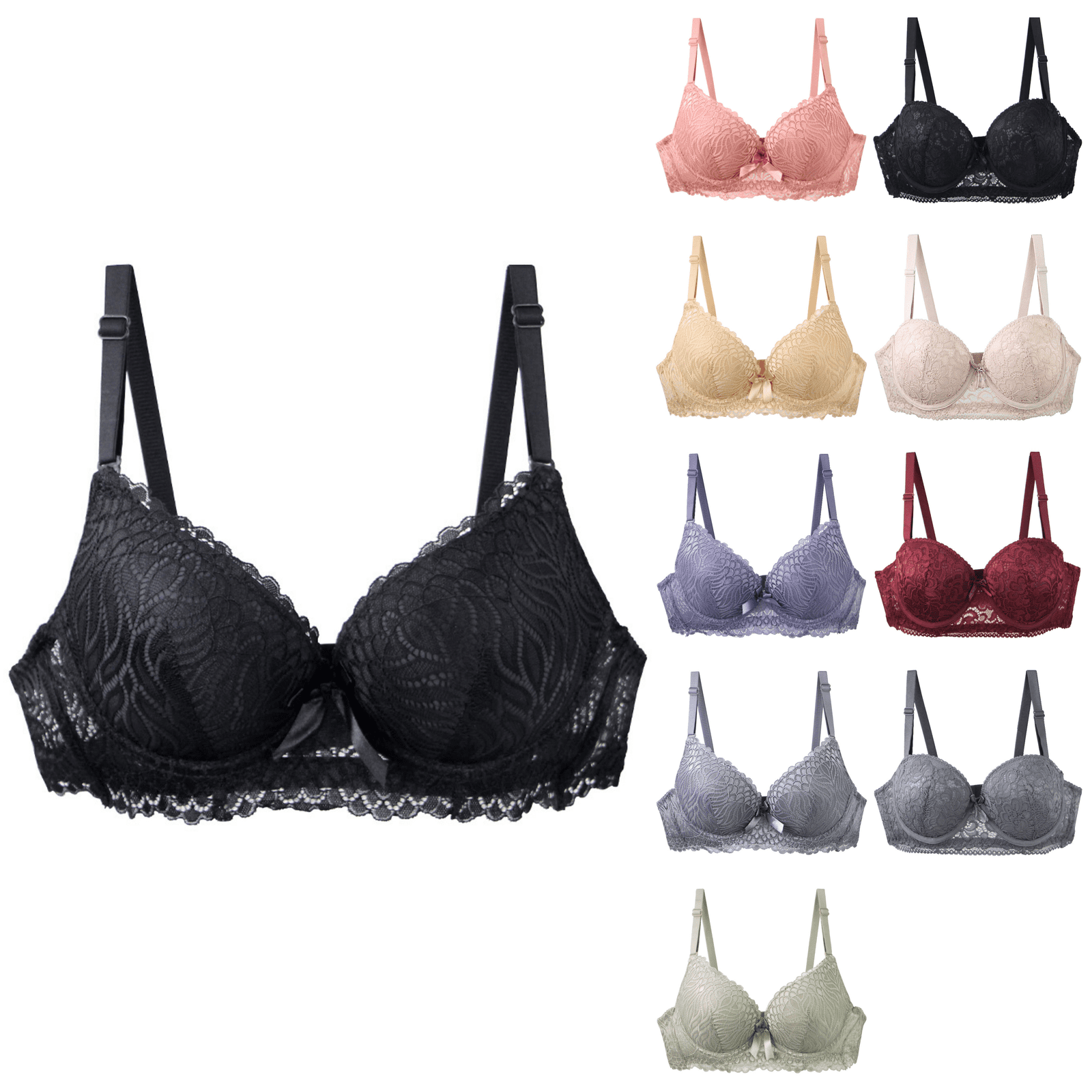 Ahuyic Womens Bra,Summer Plus Size Bra,Womens Solid Color Maternity ...