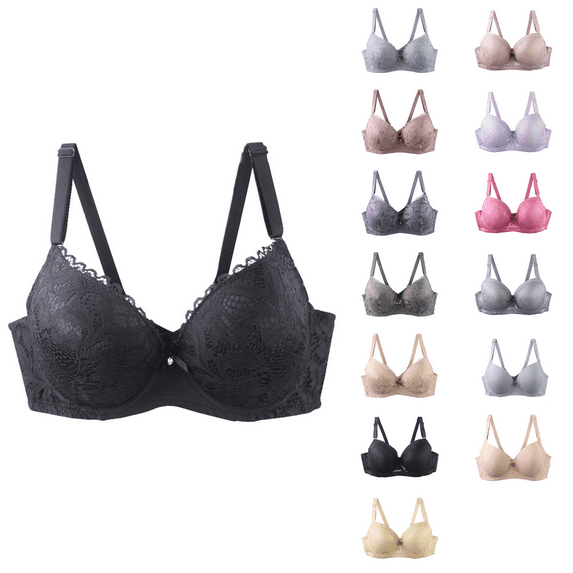 Ahuyic Womens Bra,Summer Plus Size Bra,Womens Solid Color Maternity ...