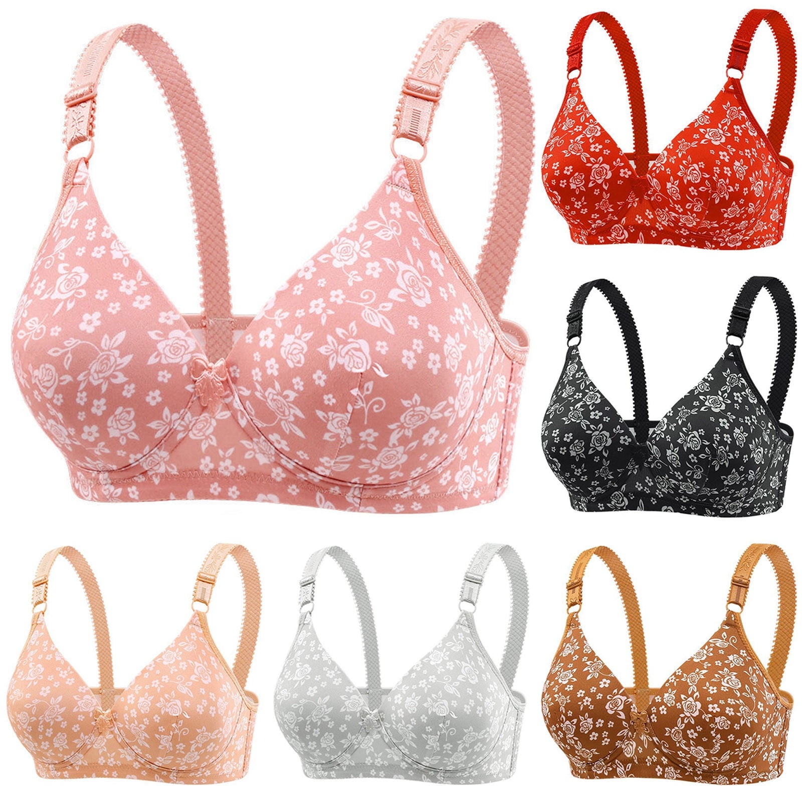 Ahuyic Womens Bra,Summer Plus Size Bra,Womens Thin Cup Lace Comfortable ...