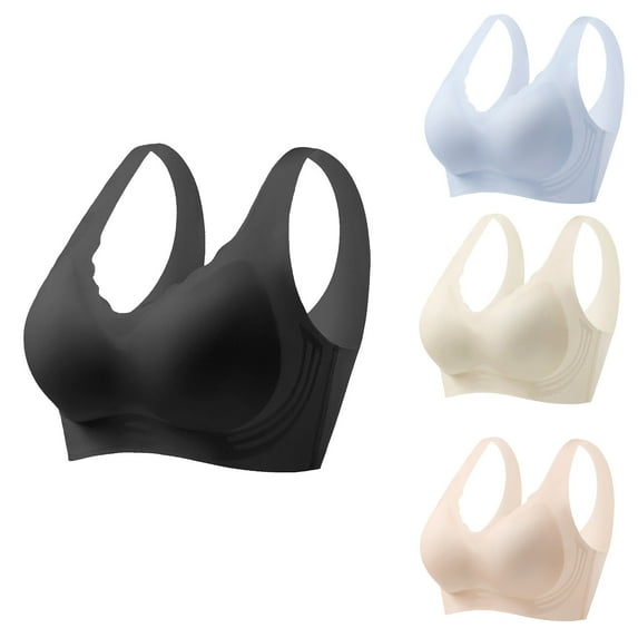 Ahuyic Womens Bra,Summer Plus Size Bra,Womens Thin Summer Comfortable ...