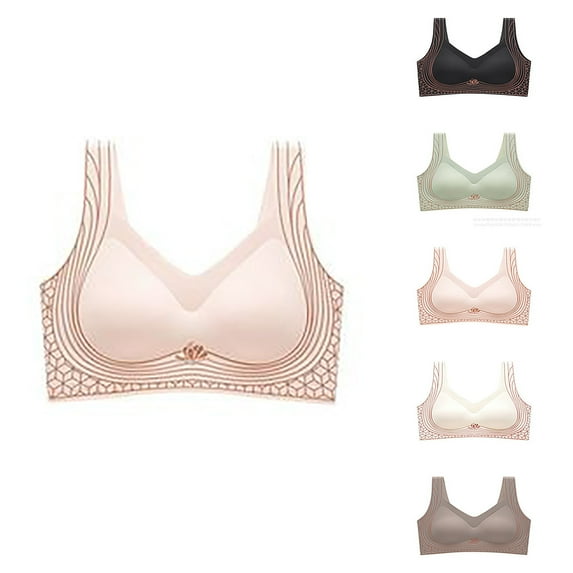 Ahuyic Womens Bra,Summer Plus Size Bra,Womens Traceless Liquid ...