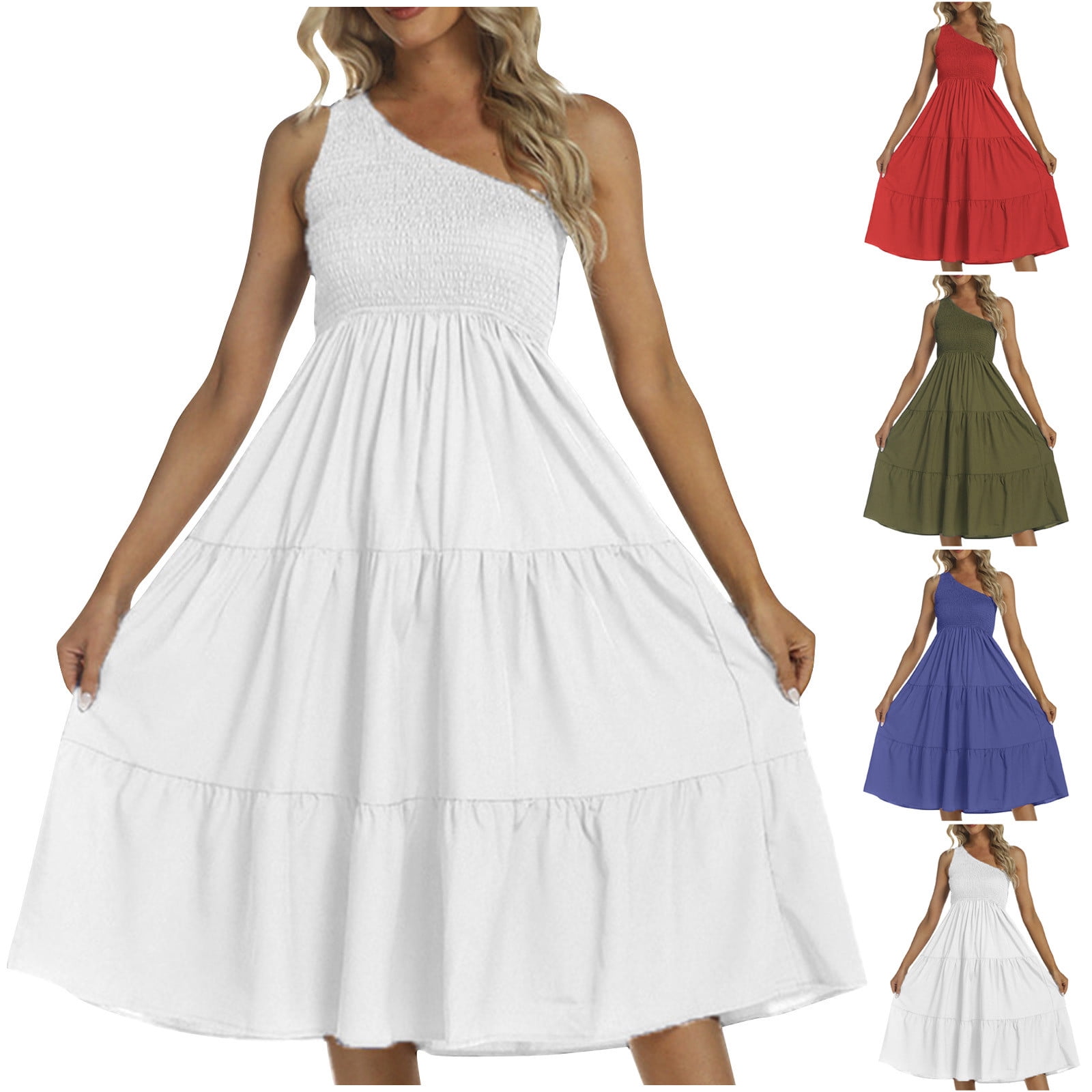 Ahuyic Womens Casual Dress,Womens Plus Size Dress,Ladies Summer Fresh ...