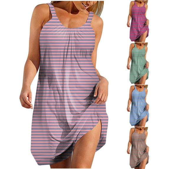 Ahuyic Womens Casual Dress,Womens Plus Size Dress,Spring And Summer ...