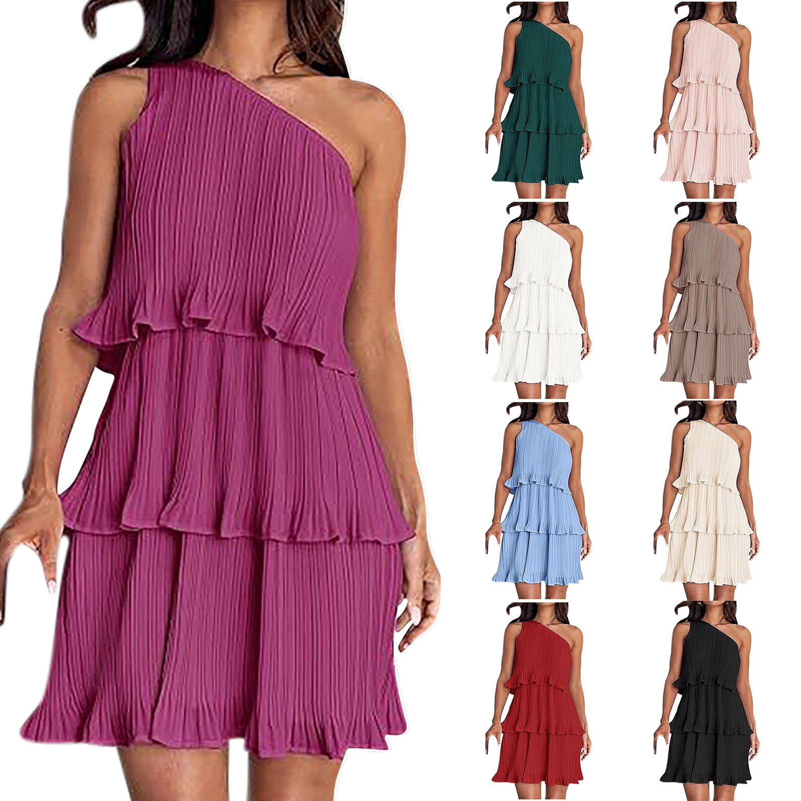 Ahuyic Womens Casual Dress,Womens Plus Size Dress,Summer New Womens ...