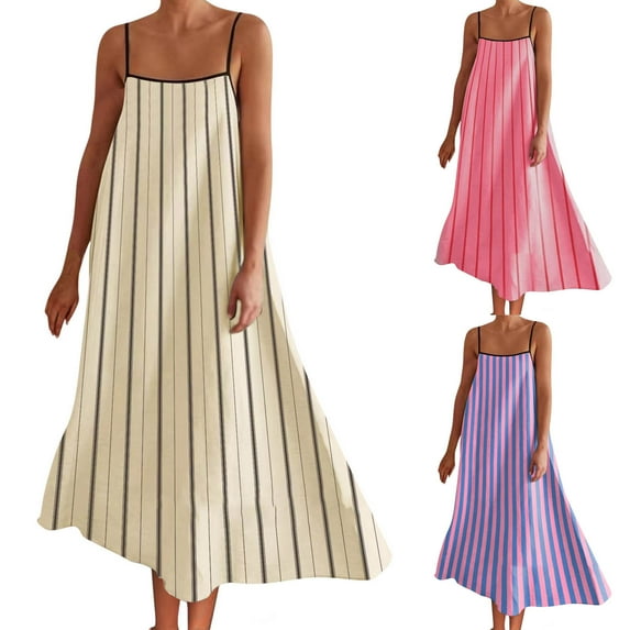 Ahuyic Womens Casual Dress,Womens Plus Size Dress,Summer Womens ...