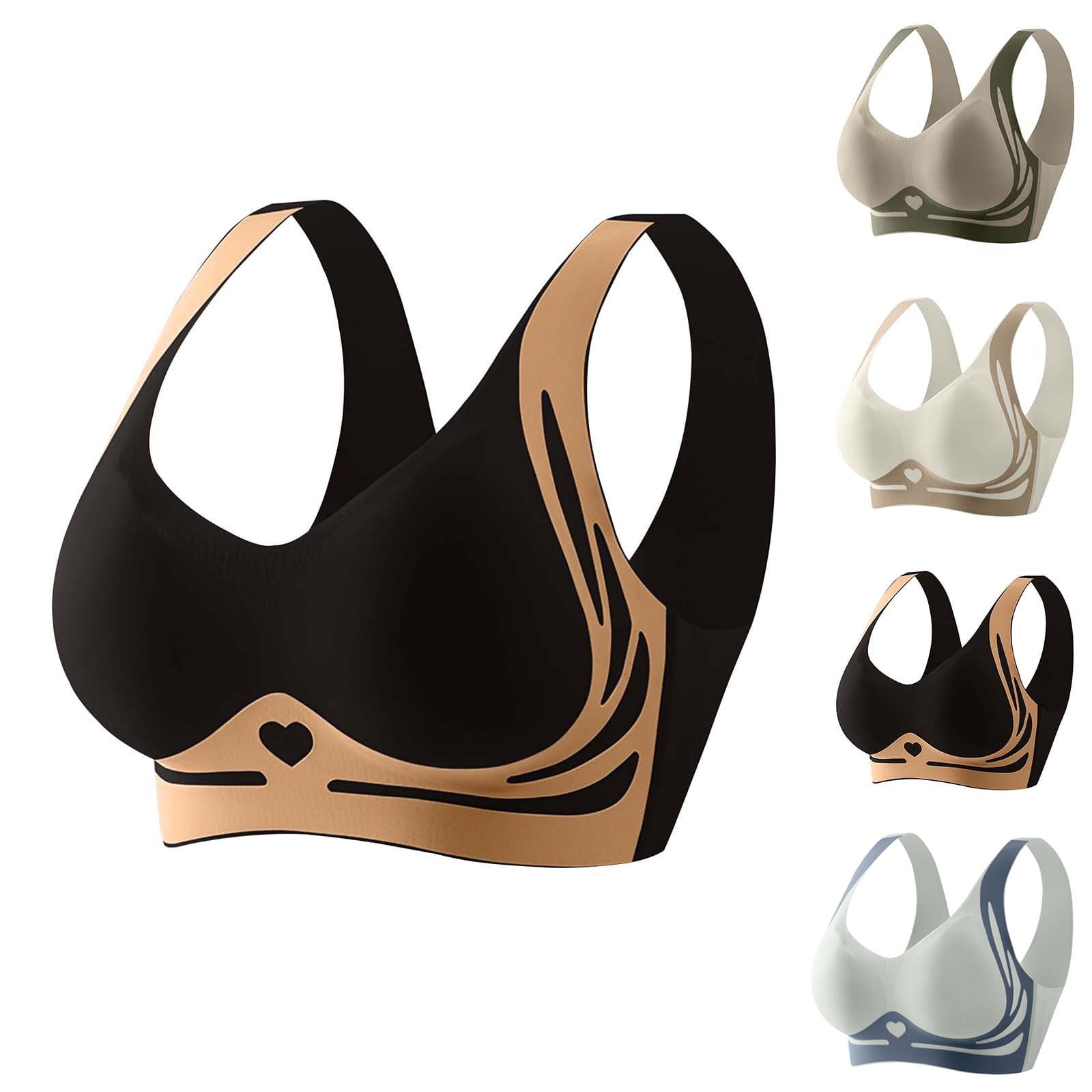 Ahuyic Womens Sports Bra,Summer Plus Size Bra,Womens Printing Large ...