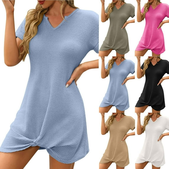 Ahuyic Womens Summer Casual Dress,Womens Plus Size Dress,Womens Beach ...