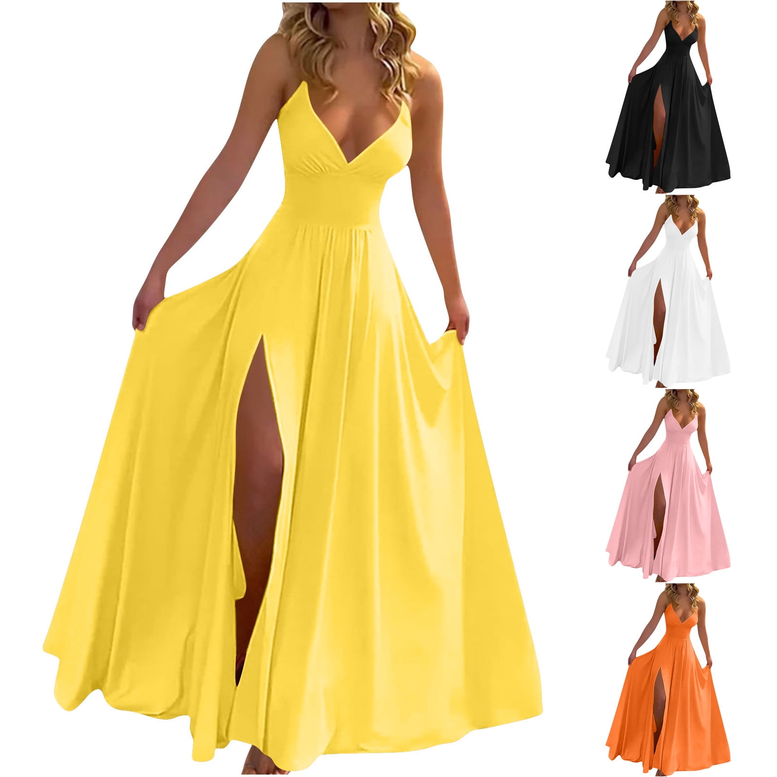 Ahuyic Womens Summer Casual Dress,Womens Plus Size Dress,Womens Elegant ...