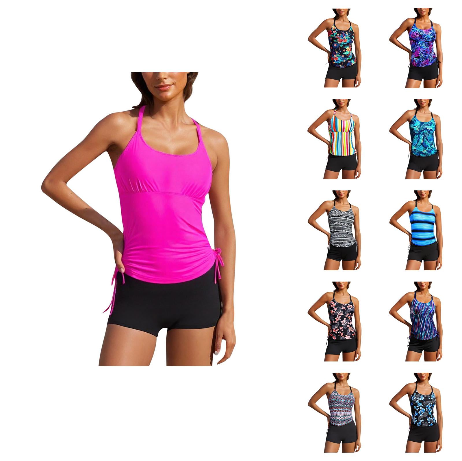 Ahuyic Womens Swimsuits,Womens Swimsuits Sling Tanks Bikinis Solid ...