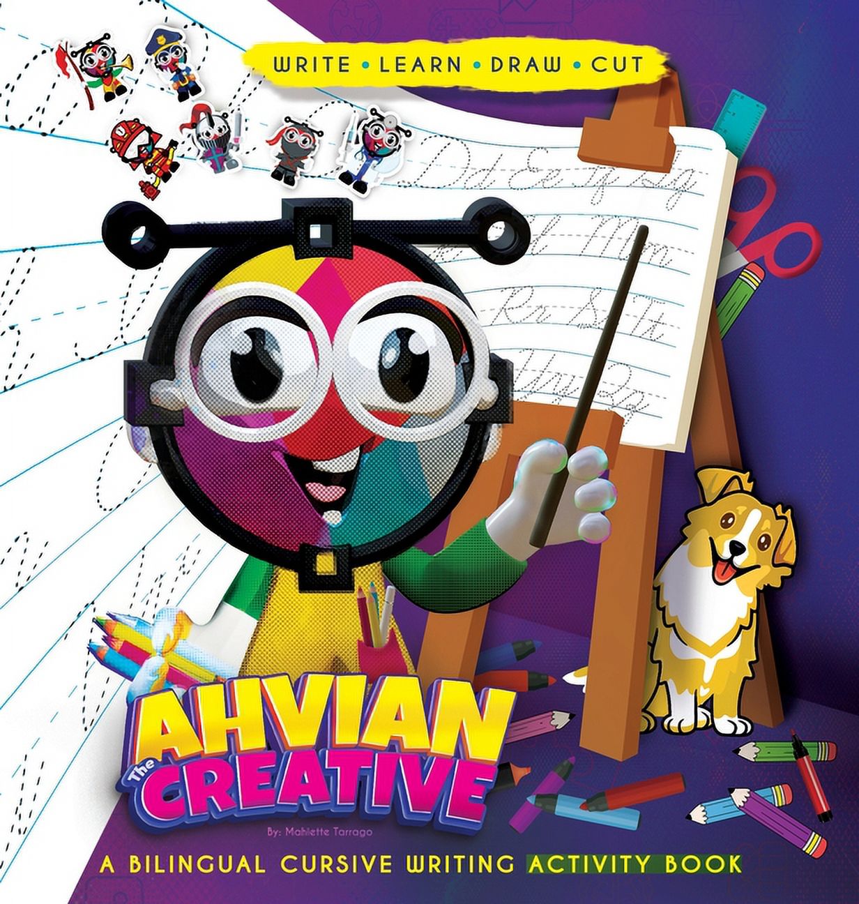 Ahvian The Creative: a Bilingual Cursive Writing Activity Book (Write ...
