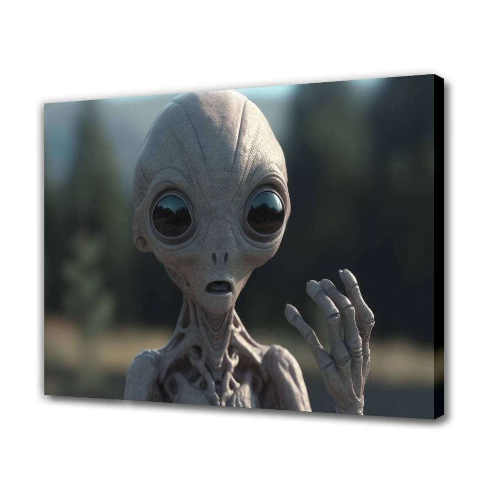 Ai Generated Alien Creature Canvas Poster Bedroom Decor Sports ...