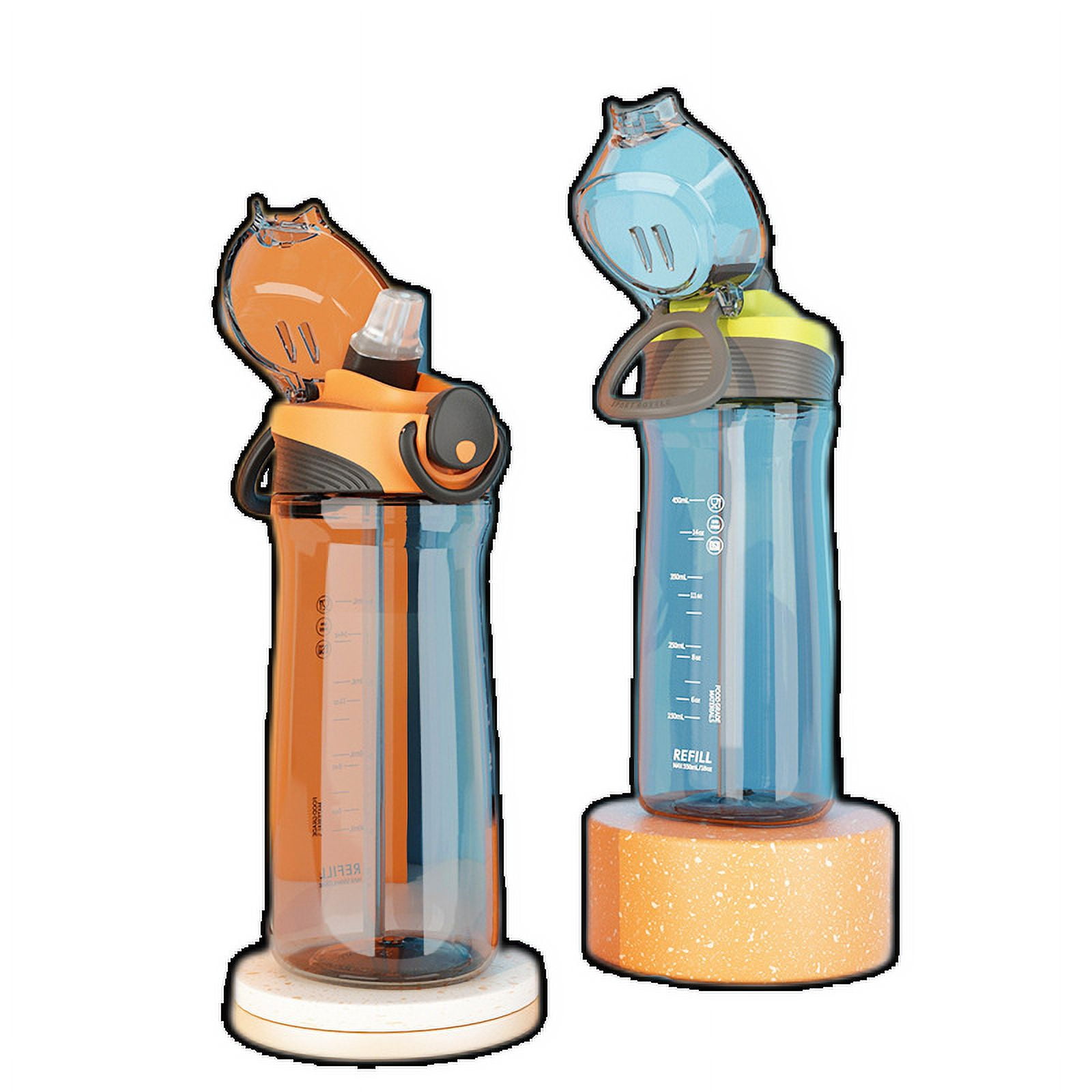 Ai Heart Life Sports Water Cup Jason Popping Lid Duckbill Straw Cup ...