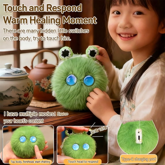 Ai Toy Fu Emotional Companion Smart Plush Toy, Interactive Stuffed Doll ...