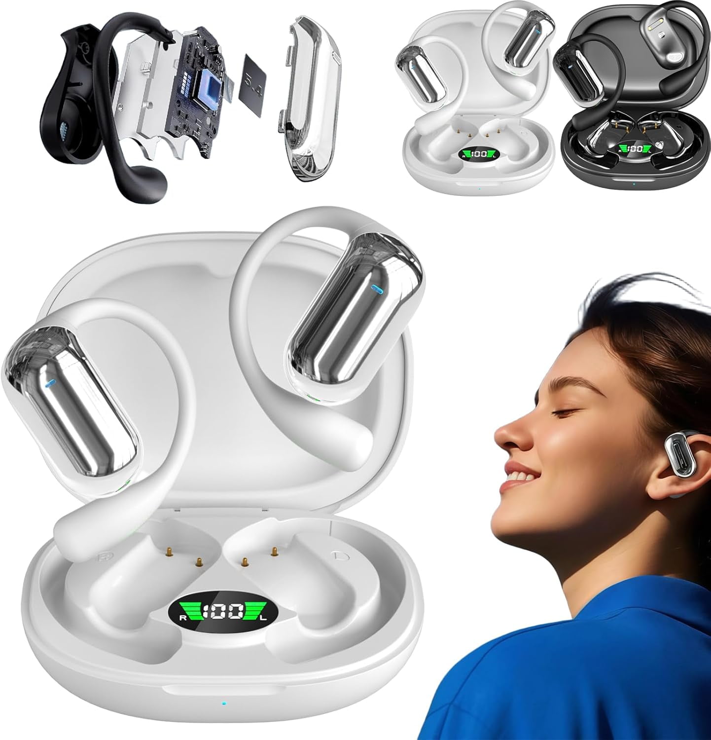 Ai Translation Earbuds Real Time, Wireless Translator Device with 144 ...