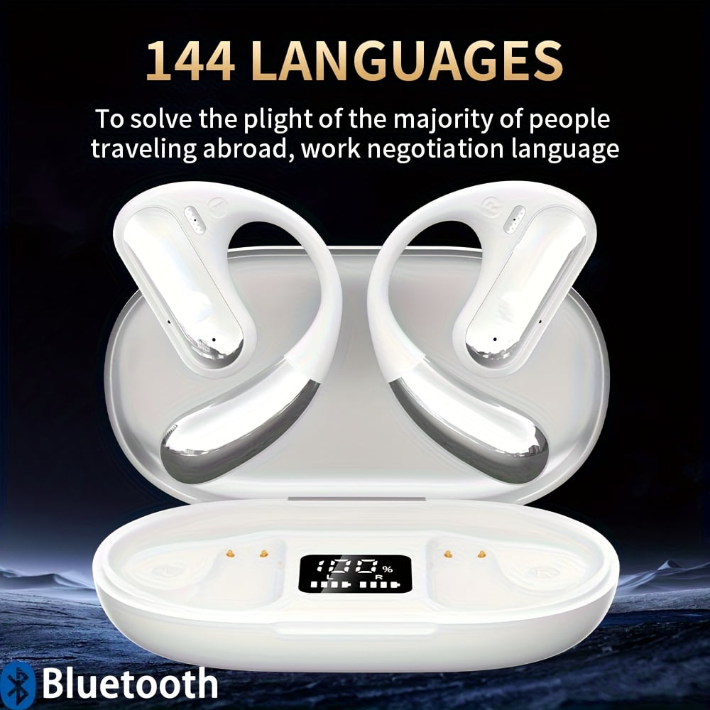 Ai Translation Headset-Wireless, Bone Conducting,Real-time Translation ...