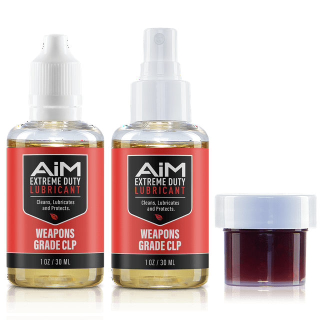 AiM CLP | Weapons Grade CLP | Bundle | 1oz spray + 1oz precision + 0.25 ...