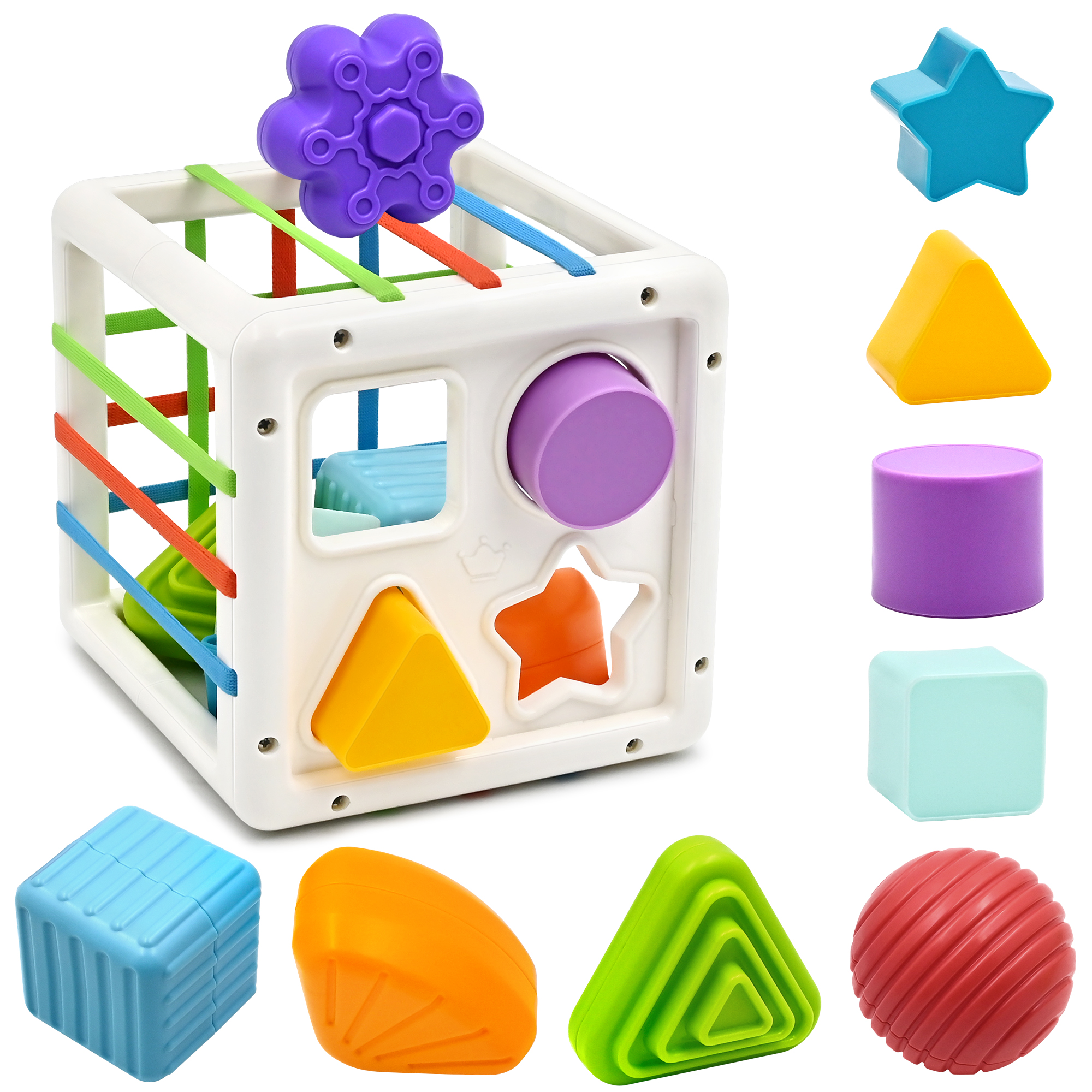 Shape Sorter Toys for Baby 12-24 Months, Montessori Toys for Toddlers 1 ...