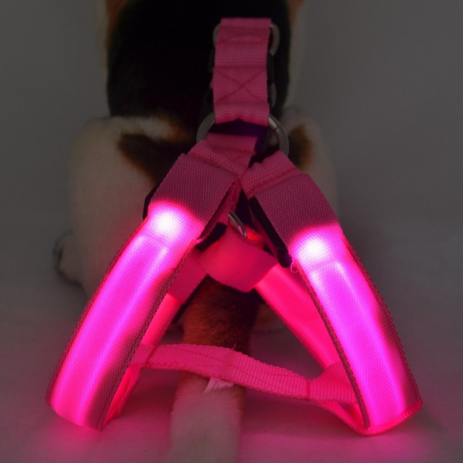 AiYqZypa Clearance LED Light Up Dog Vest Harness Rechargeable Soft ...