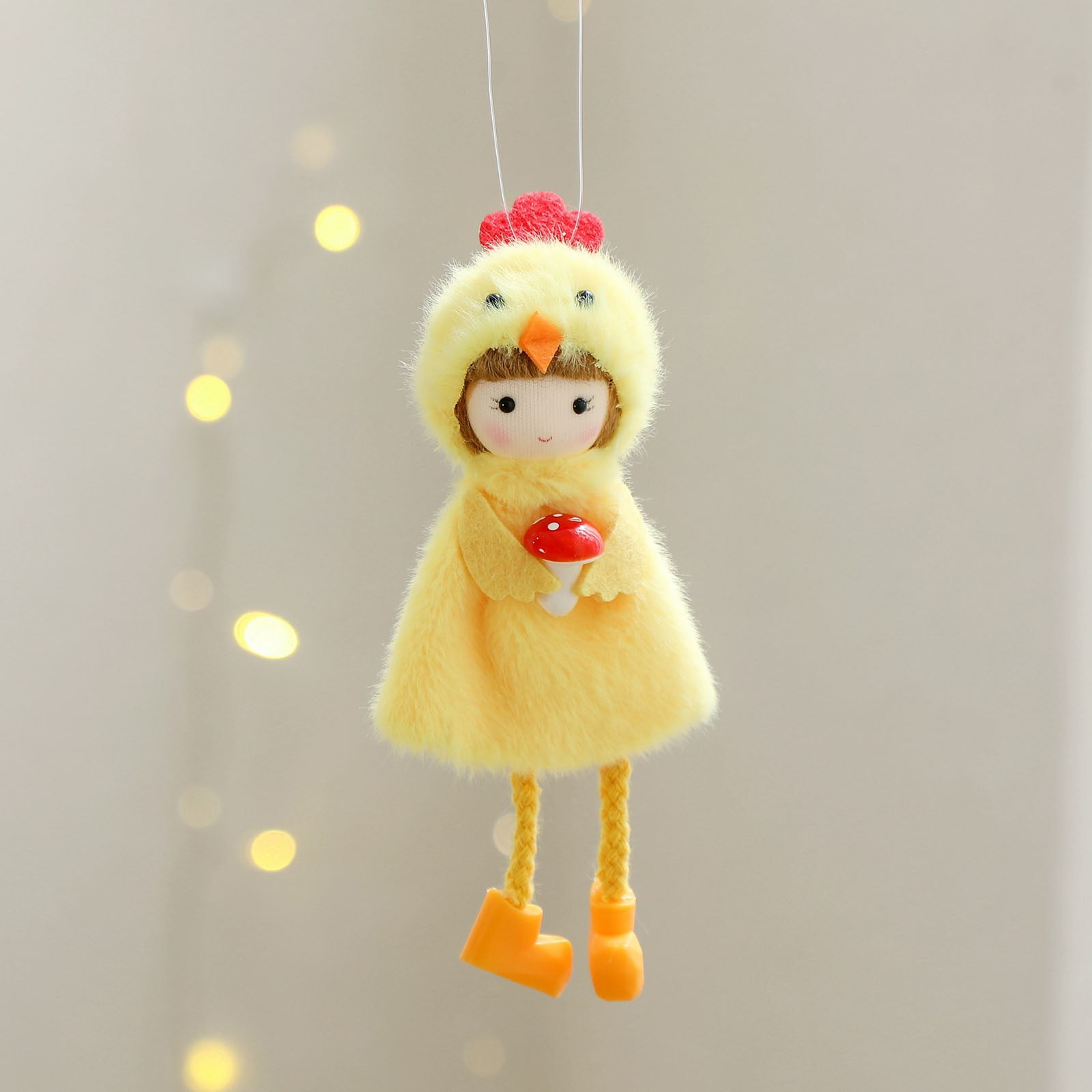 AiYqZypa Easter Plush Angel Hanging Ornaments Easter Angel Doll Wearing ...