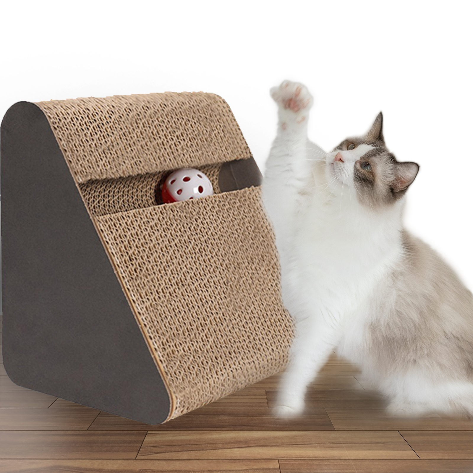 AiYqZypa On Sale Cat Scratcher Cardboard Ramp Triangular Toy With ...