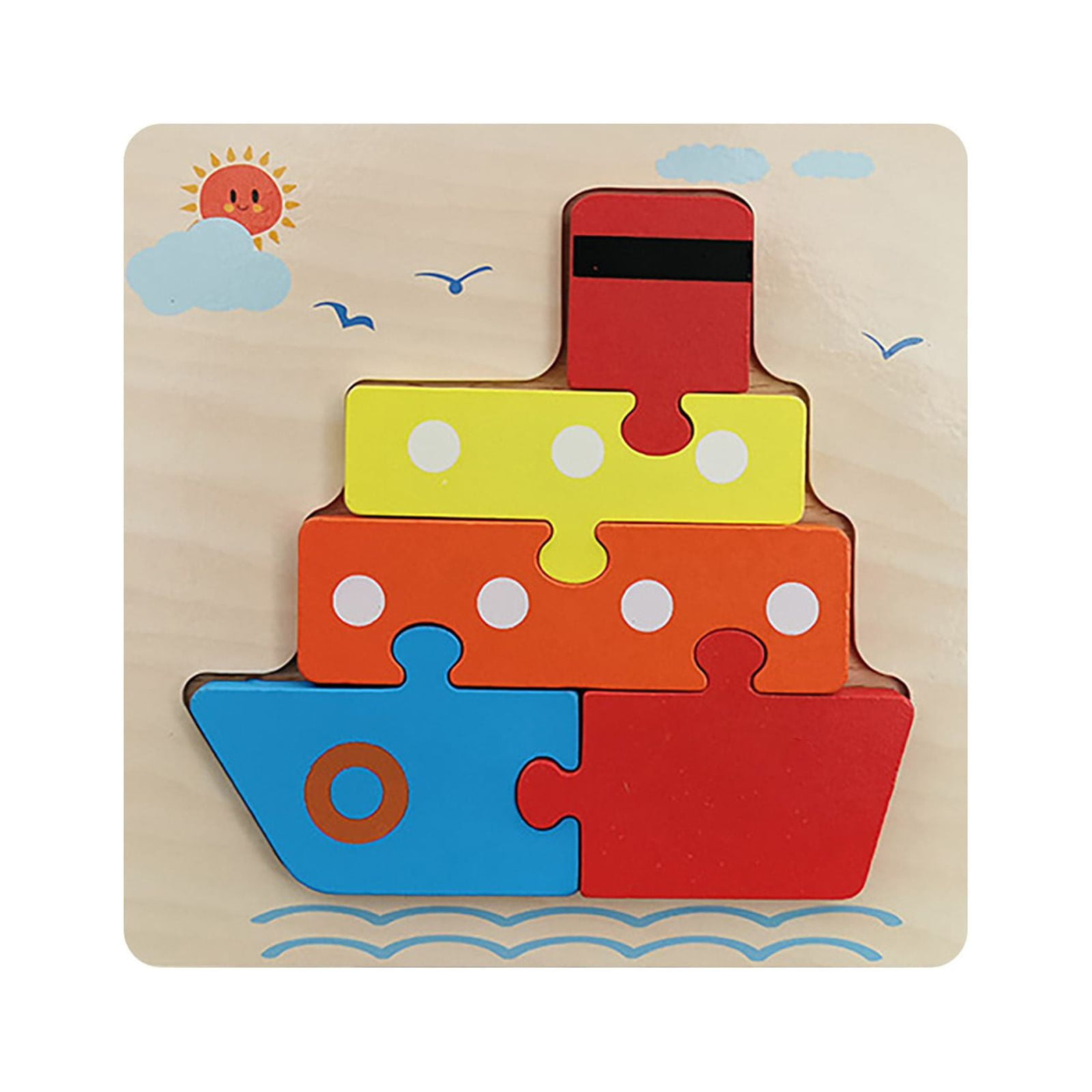 AiYqZypa Toddler Puzzles Wooden Puzzle Toys For Children 2 To 5 Years ...