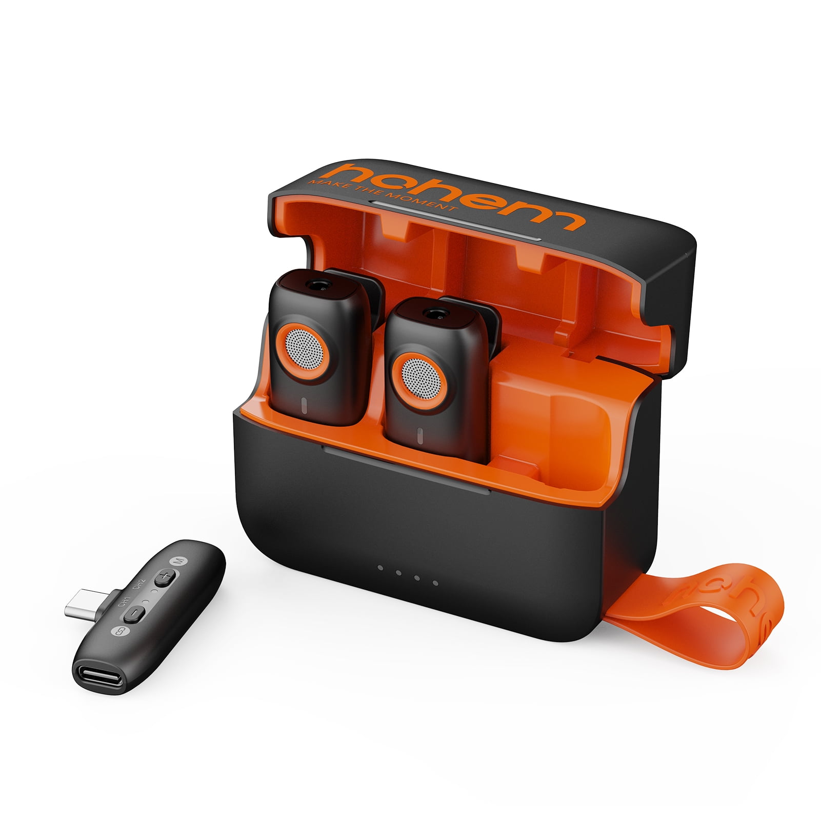 Aibecy 2.4G Wireless MIC-01 Microphone with Magnet Clip On Noise ...