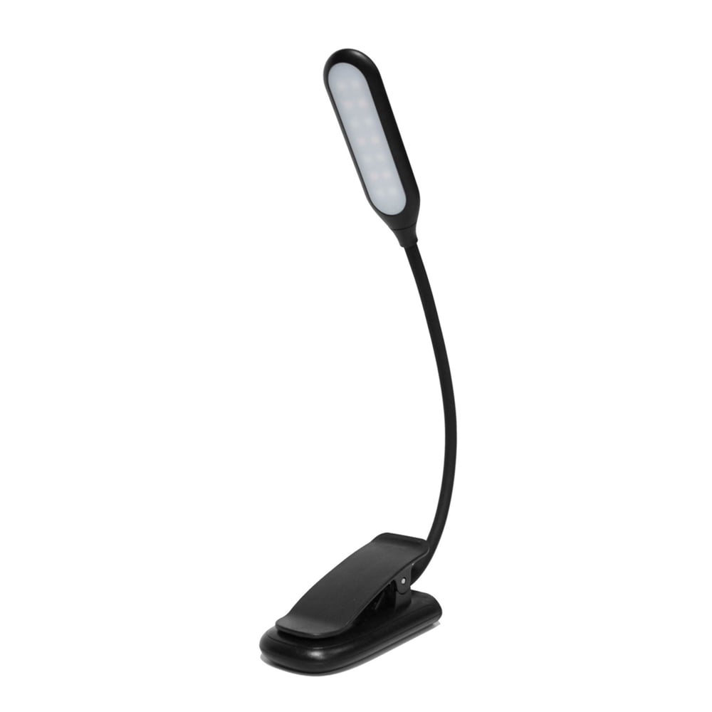 Aibecy Clamp LED Desk Lamp USB Rechargeable Dual-color Adjustable Light ...