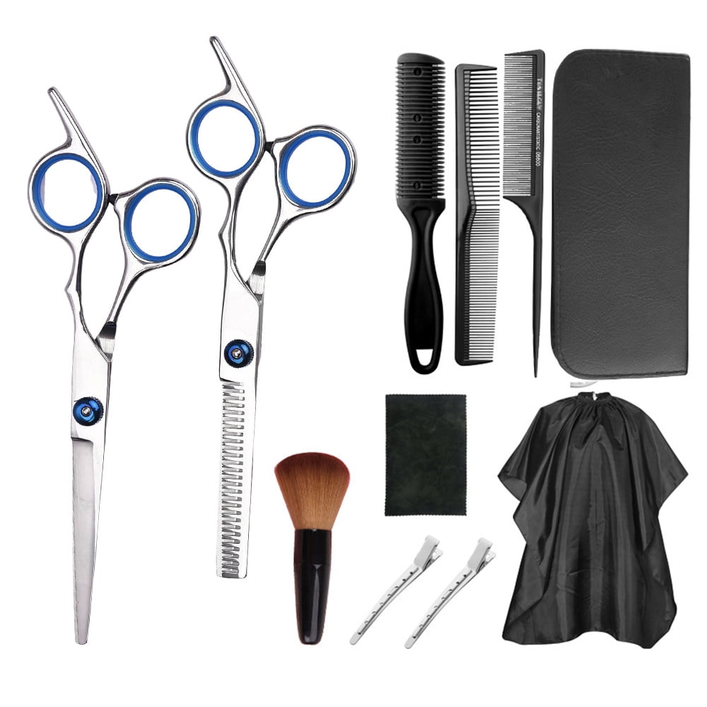 Aibecy Hairdressing Kits 13 PCS Stainless Steel Professional Barber ...