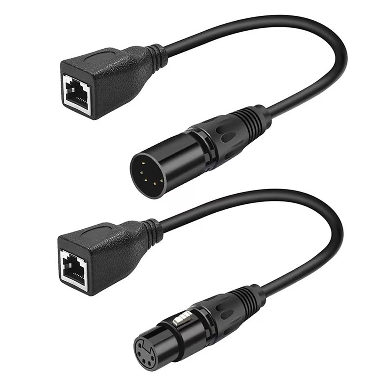 Aibecy RJ45 Adapter Cable with XLR 5 Pin Male and Female Connectors ...