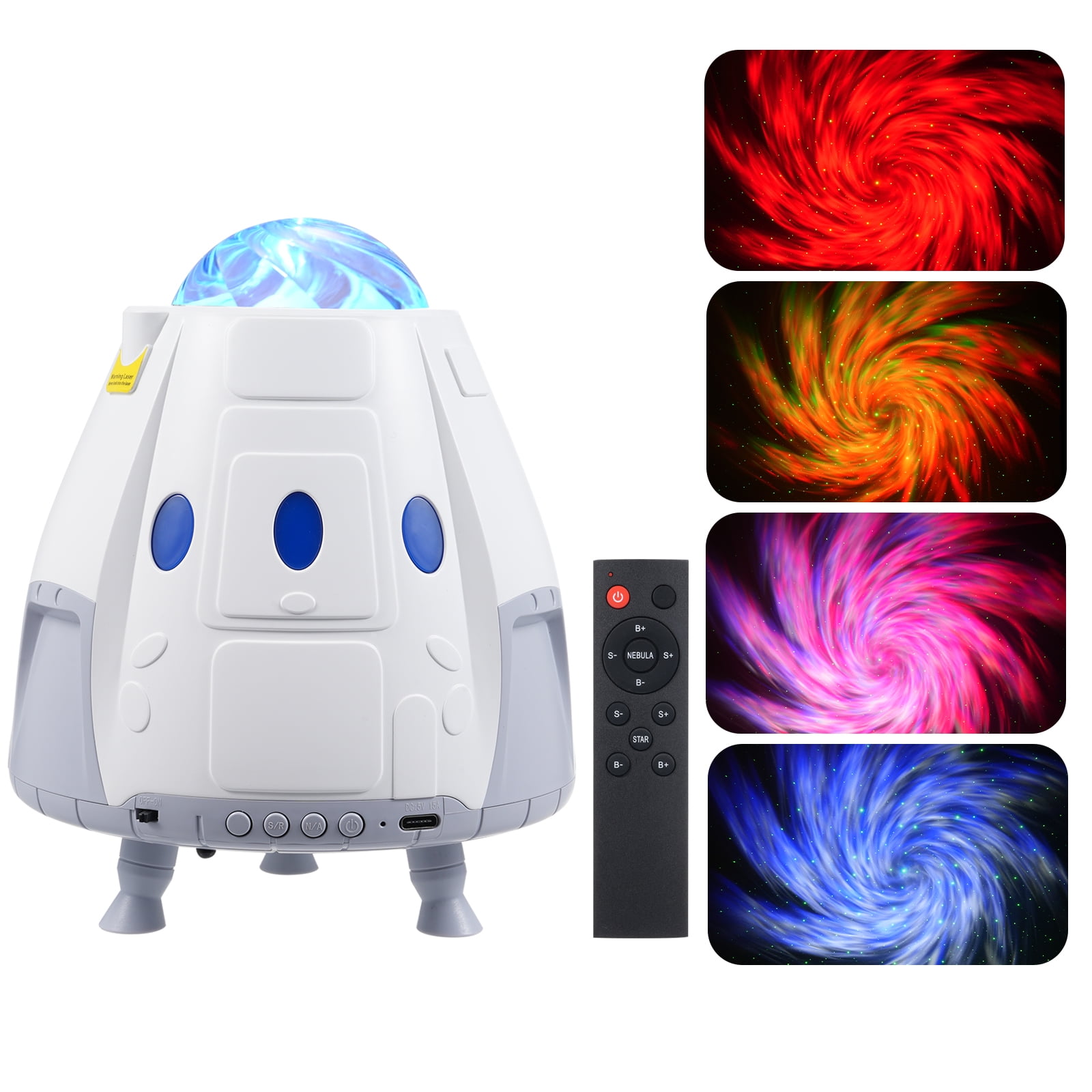 Aibecy Star Projection Night Light Space Capsule Northern Lights ...