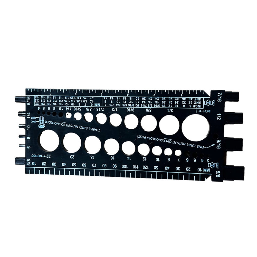 Aibecy Thread Size Identifier Gauge Tool Nut Bolt Checker for Metric ...