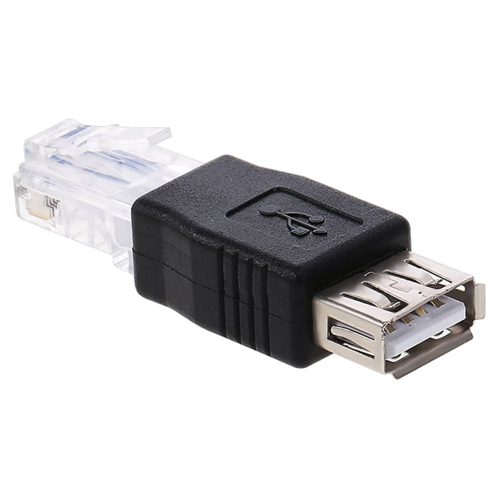 Aibecy USB to RJ45 Adapter USB2.0 Female to Ethernet RJ45 Male Adapter Connector - Walmart.com