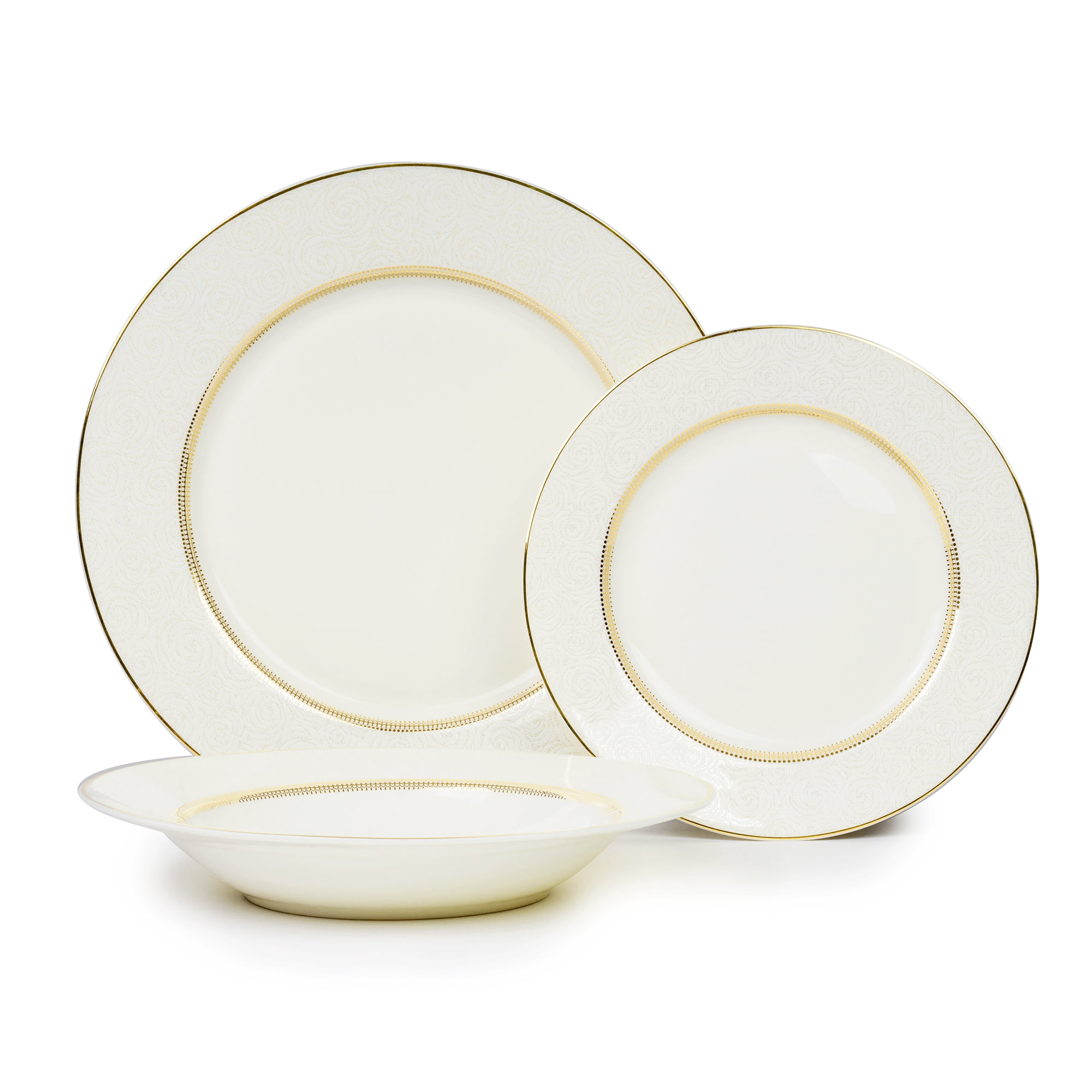 Aida 18 Piece Bone China Dinnerware Set, Service for 6 - Walmart.com