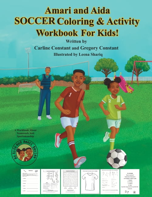 An Aida & Amari Series - Workbook: Amari and Aida Soccer Coloring ...