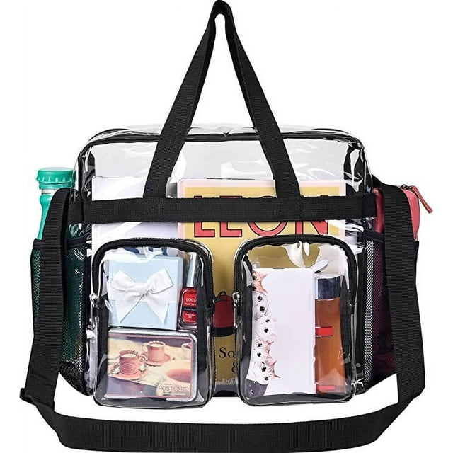 AIDAIBAG Clear Stadium Approved Bag, See Through Tote, Large ...