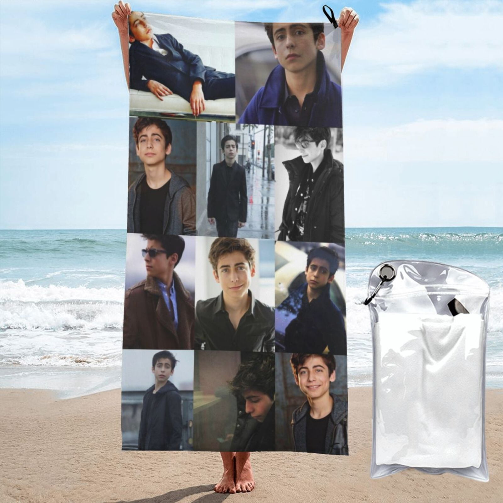 Aidan Gallagher Beach Towel Large Soft Absorbent Microfiber Quick Dry ...