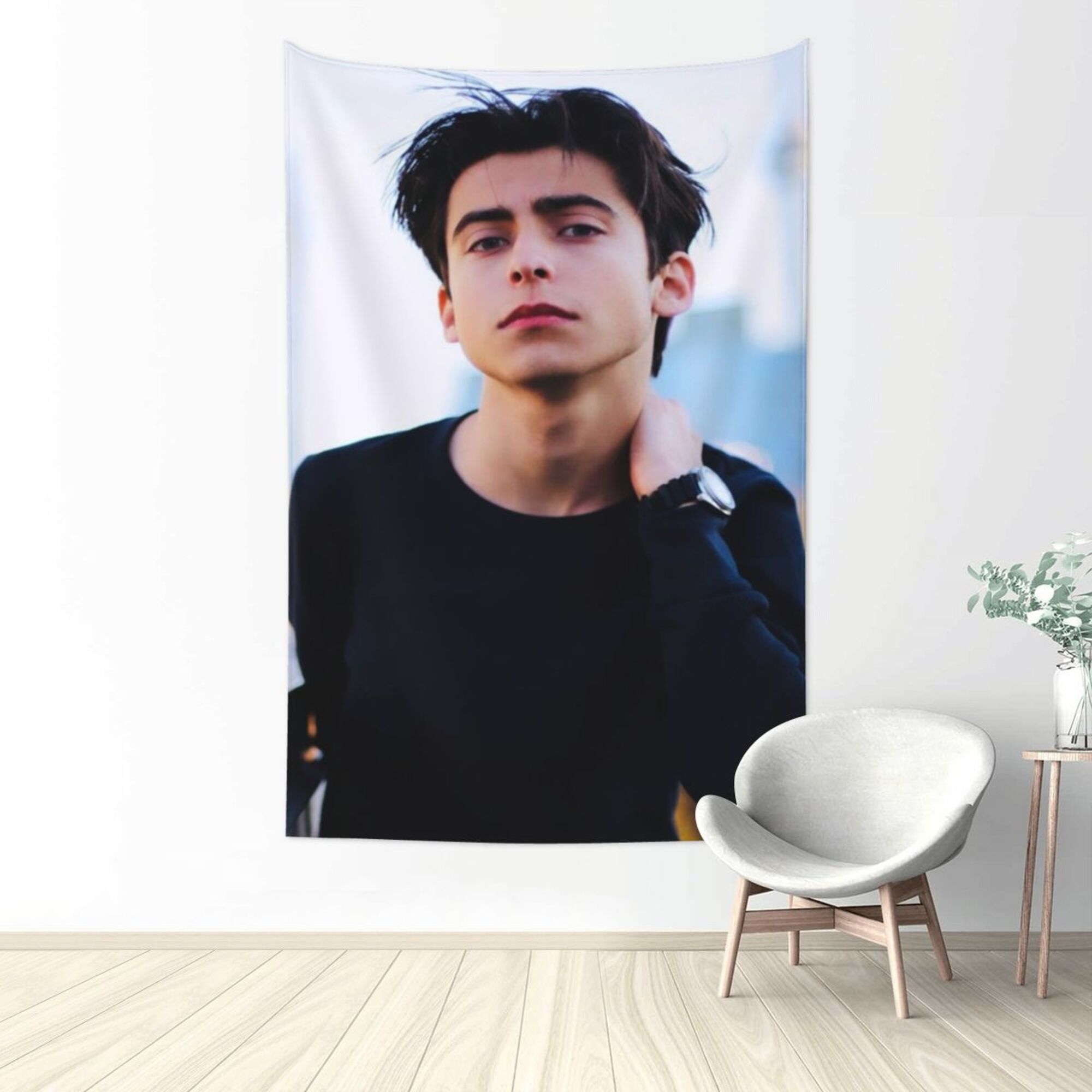 Aidan Gallagher Tapestry Poster Printing Wall Hanging Tapestries Wall Art Tapestry for Bedroom ...