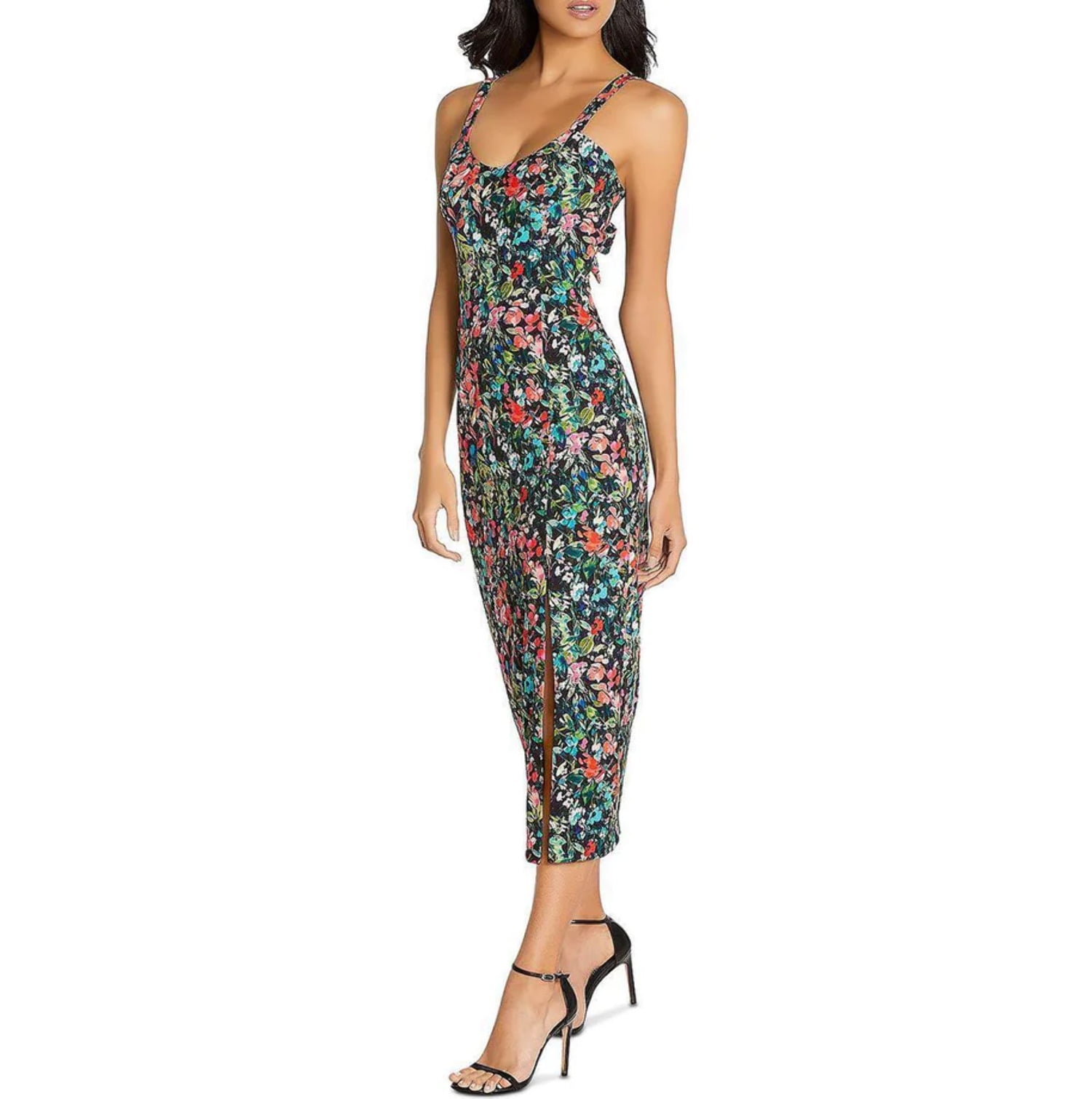 Aidan by Aidan Mattox Floral Crepe Column Dress - Walmart.com